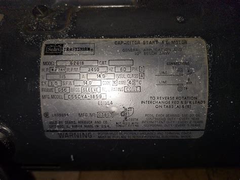 Table Saw Motor Replacement R Motors