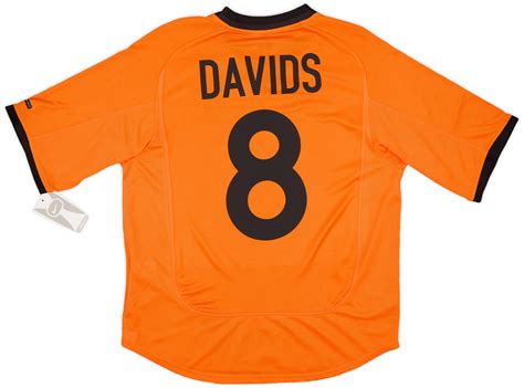 2000 02 Netherlands Home Shirt Davids 8 M