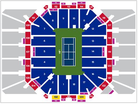 Louis Armstrong Stadium Seating Map Stadiumsport Us