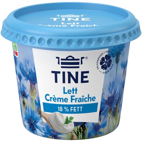 Creme Fraiche - Lett 18% 300g Tine | Meny.no