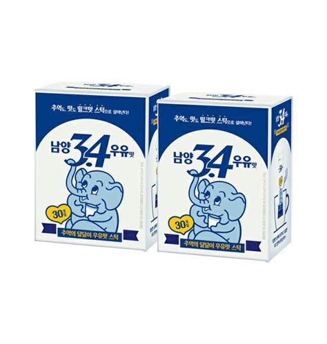 남양 34 우유맛 스틱 60t 30tx2개 자판기우유 우유분말 티몬
