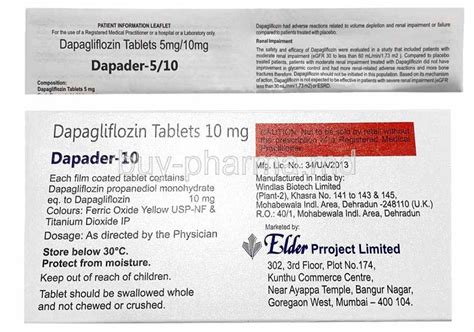 Buy Dapader Dapagliflozin Online