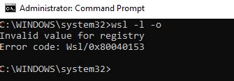 After Installing Latest WSL Get Wsl E ACCESSDENIED When Trying To