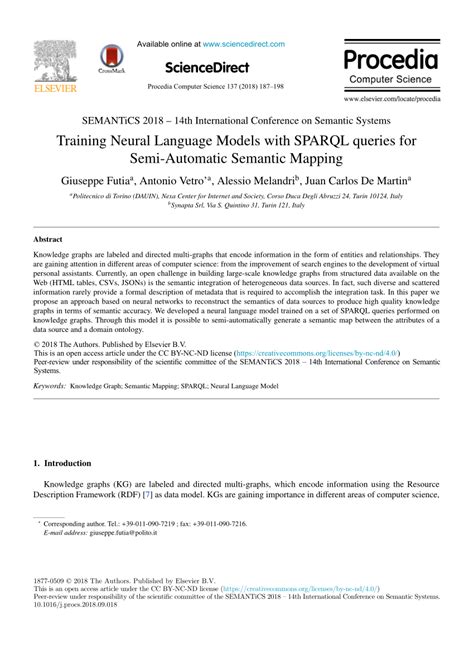 Download Pdf Training Neural Language Models With Sparql Queries For