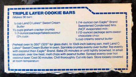 Triple Layer Cookie Bars — Recipe Box Project