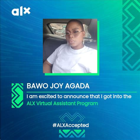 Bawo Joy Agada On Linkedin Alxva Lifeatalx Alxaccepted