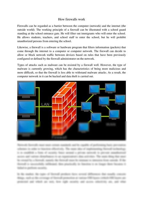 SOLUTION How Firewalls Work Studypool