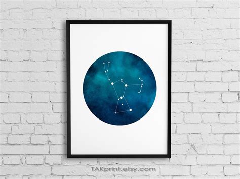 Orion Constellation Print Orion Wall Art Astronomy Poster Etsy