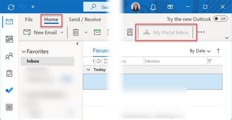 Outlook® My Portal Inbox Grayed Out Safesend
