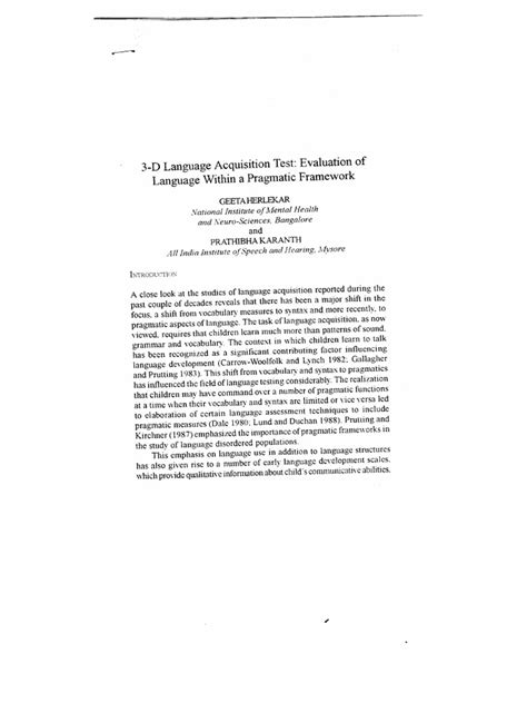 3 D Language Acquisition Test Evaluation Pdf Pdf Symbols