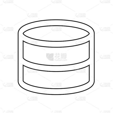 数据存储图标插图设计