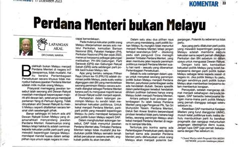 Chamil Wariya On Linkedin Pm Bukan Melayu Tak Perlu Pinda Perlembagaan Kembalikan Kekuatan