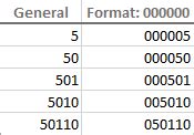 Custom Excel Number Format