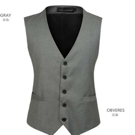 New Arrival Dress Vests For Men Slim Fit Mens Suit Vest Male Waistcoat