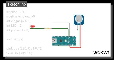 Poti Abfrage Wokwi Esp32 Stm32 Arduino Simulator