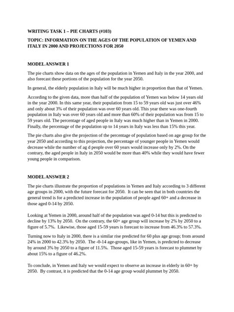 Writing Task 1 Pie Charts Task 2 Two View Discussion Pdf