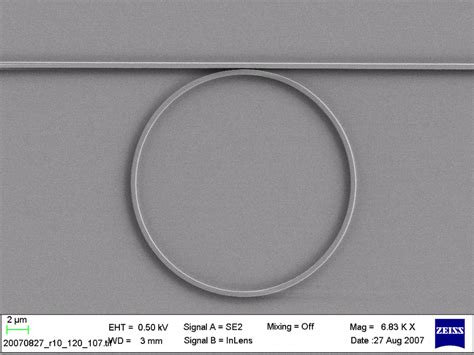Sem Photo Of A 10 μm Silicon Microring Download Scientific Diagram