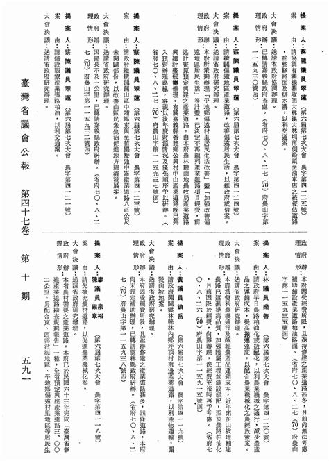 請政府開闢雲林縣林內鄉坪頂村南邊產業道路以利產物運輸開發山坡地案省府七 八二七70府農山字第一一五九三八號函