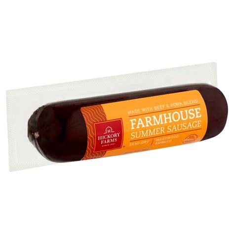 Hickory Farms Summer Sausage Hardwood Smoked Single Pack
