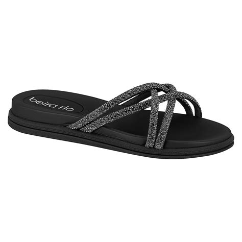 Chinelo Slide Beira Rio Papete Feminina 8488 116 Preto