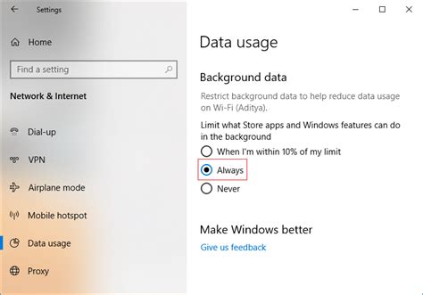 How To Set Data Limit For WiFi And Ethernet In Windows TechCult