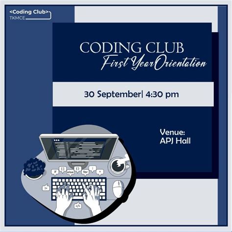 Hey Freshers 🙌 Were Excited To Welcome You To The Coding Club Tkmce Freshers Bash 🤩 Whats