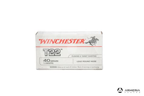Winchester T22 Calibro 22 Lr Long Rifle 40 Grani Armeria Pesaro