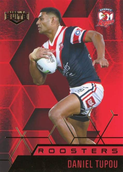 2022 Nrl Elite Ruby Mojo Mr124 Daniel Tupou Sydney Roosters Gold
