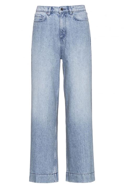 Jeans FEMME Jean large taille haute en denim prérétréci Gris HUGO