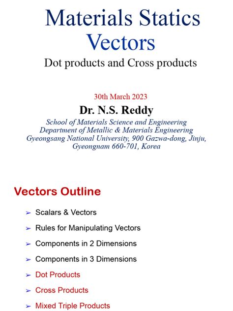 30 March 2023 Vectors Dot Products And Cross Products Modified Pdf Euclidean Vector