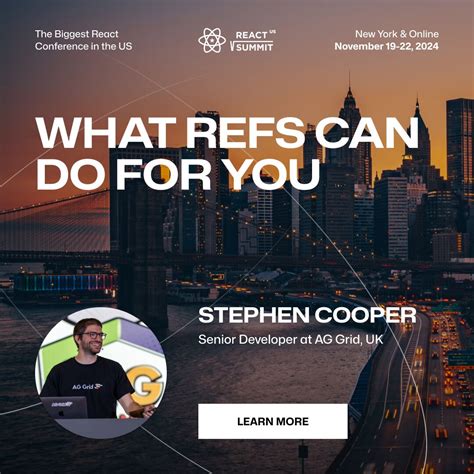 react summit on linkedin let s explore with stephen cooper senior