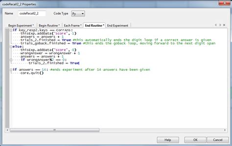Outer Loop Not Running Builder Psychopy