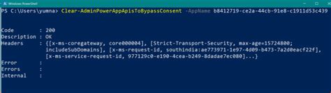 bypass powerapps apis connection consent using powershell power