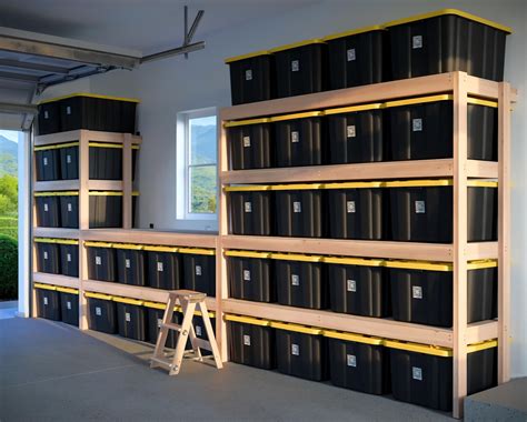 Digital Download Diy Garage Shelving Plans Fits 27 Gallon Totes 38