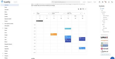 Bug Report 260 Beta0 Vcalendar Retains 7 Columns In Week View