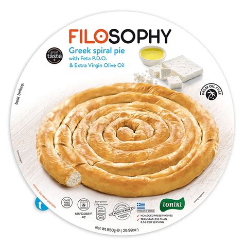 Filo Spiral Pie Filosophy With Feta Cheese And Olive Oil Ebagbg