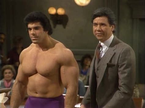 Auscaps Lou Ferrigno Shirtless In Night Court 1984 2 17 Battling Bailiff
