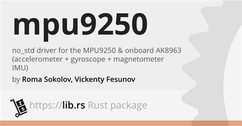 mpu9250 — rust hw library lib rs