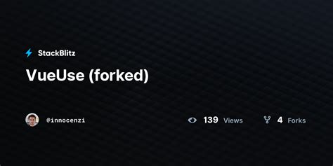 Vueuse Forked Stackblitz