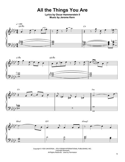 All The Things You Are By Tommy Flanagan Sheet Music For Piano