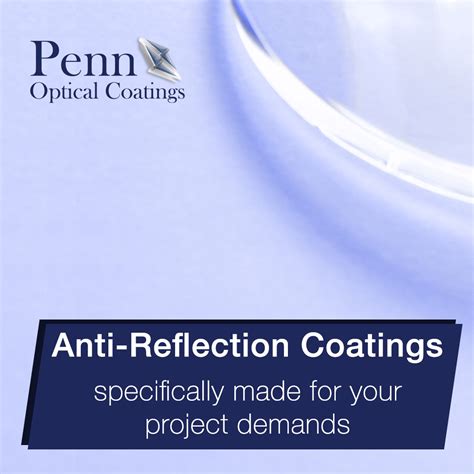 Anti Reflection Coatings Penn Optical Coatings