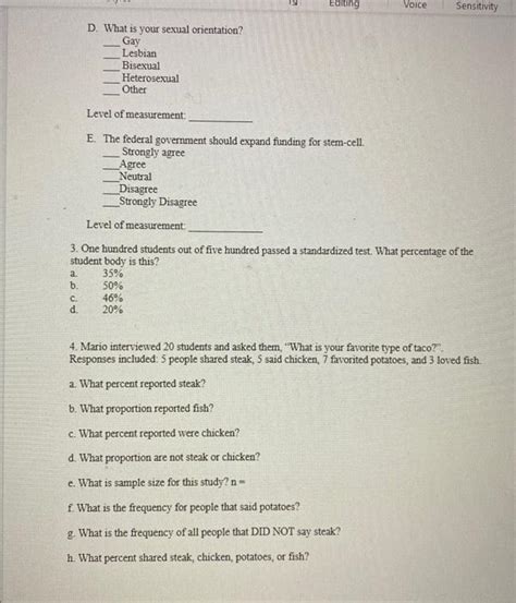 Solved 1 A Construct Hypotheses Related To The Variables
