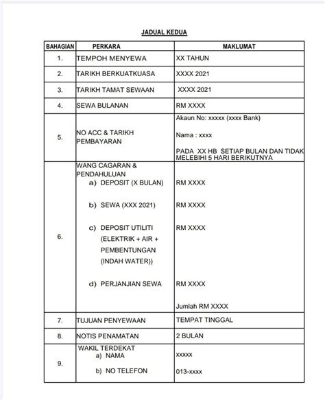 Tenancy Agreement Lhdn Stamping Services Home Services Others On