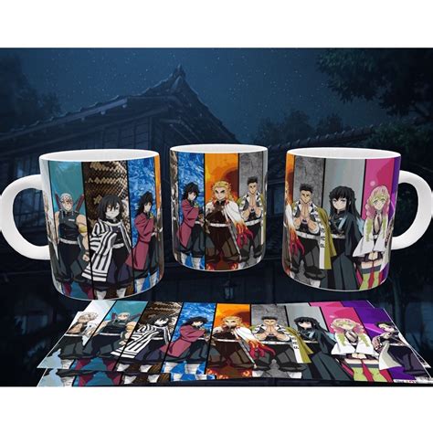 Caneca Demon Slayer Hashiras Kimetsu No Yaiba Shopee Brasil
