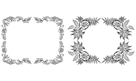 열대 손 그린 꽃 프레임입니다 윤곽선 집합입니다 정글 단풍 그림입니다 꽃 무늬 세트입니다 핸드 드로잉 벡터 격리 컬렉션입니다 내츄럴 스프링 웨딩 카드 여름 열대 잎입니다