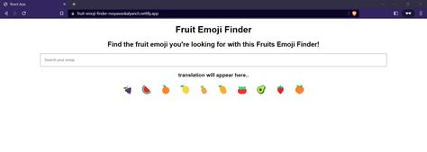Github Nvspavankalyanchneog Camp Markeight Fruit Emoji Finder