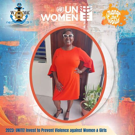This Wimac Supports A Violence Free World For Women And Girls Orange The World Evette Smith