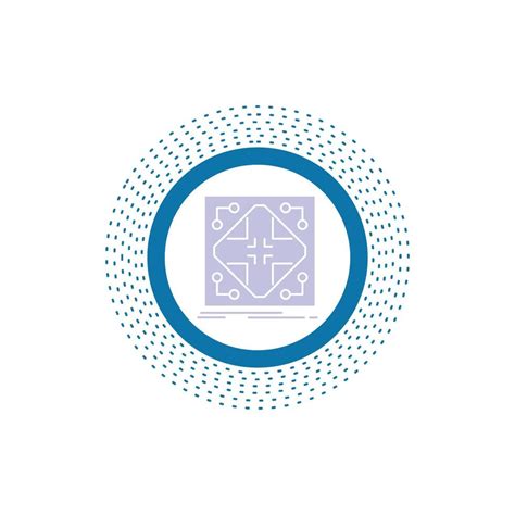 Data Infrastructure Network Matrix Grid Glyph Icon Vector Isolated