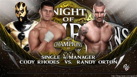 Wwe 2k15 Ps4 코디 로즈and 골더스트 Vs 랜디 오턴 싱글 매치 더스티 로즈 추모 경기 애쉬 플레이