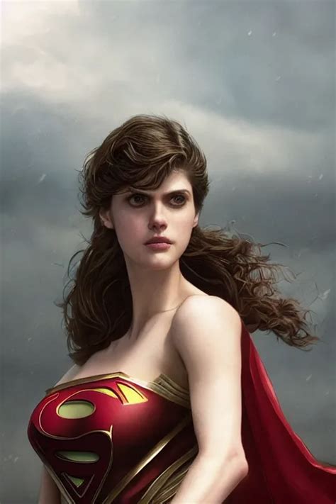 Krea A Fancy Close Up Of Man Of Steel Cast As Alexandra Daddario By